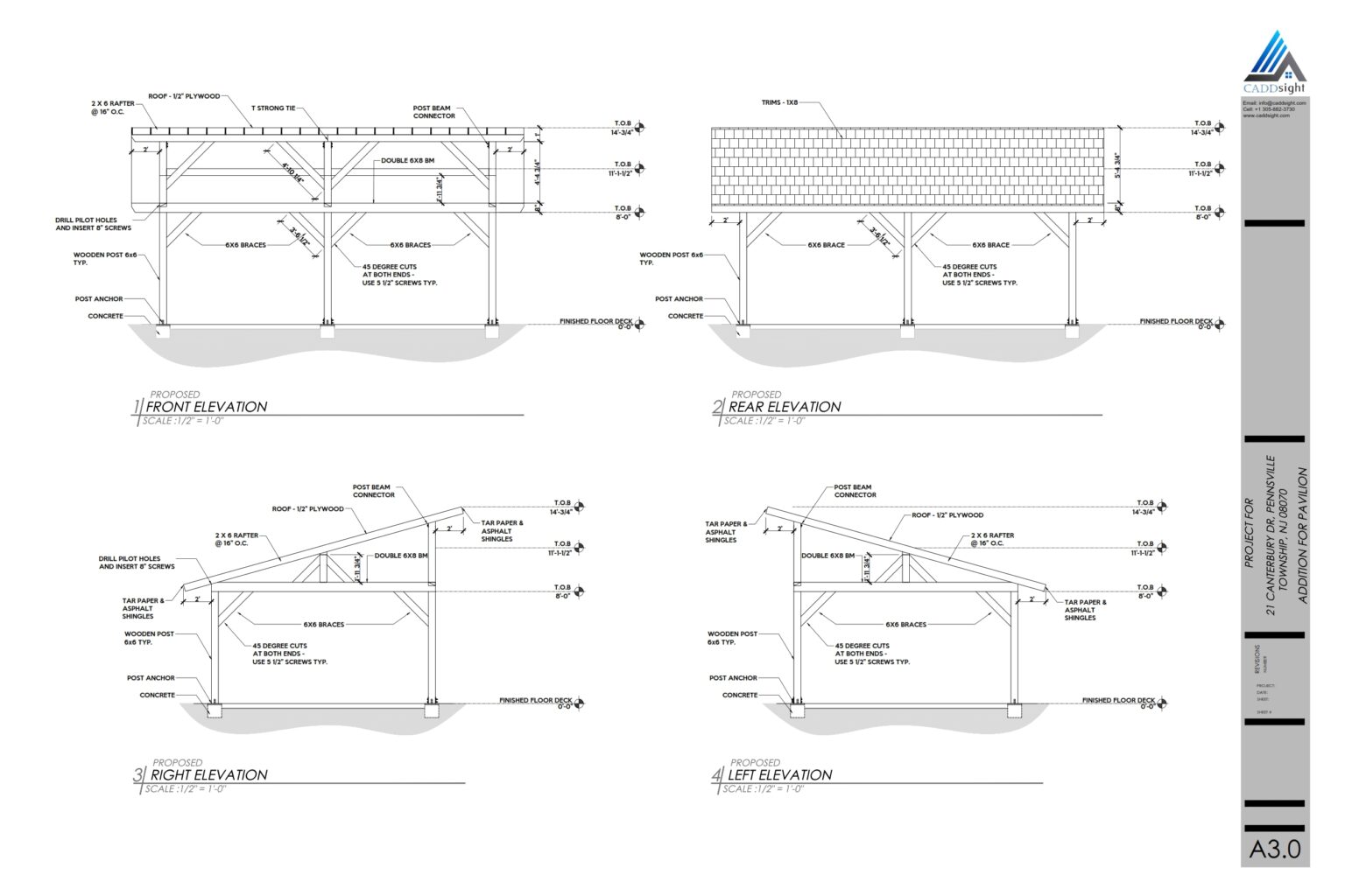 Architecture Plans, Sections, Elevations, and Callouts - Caddsight